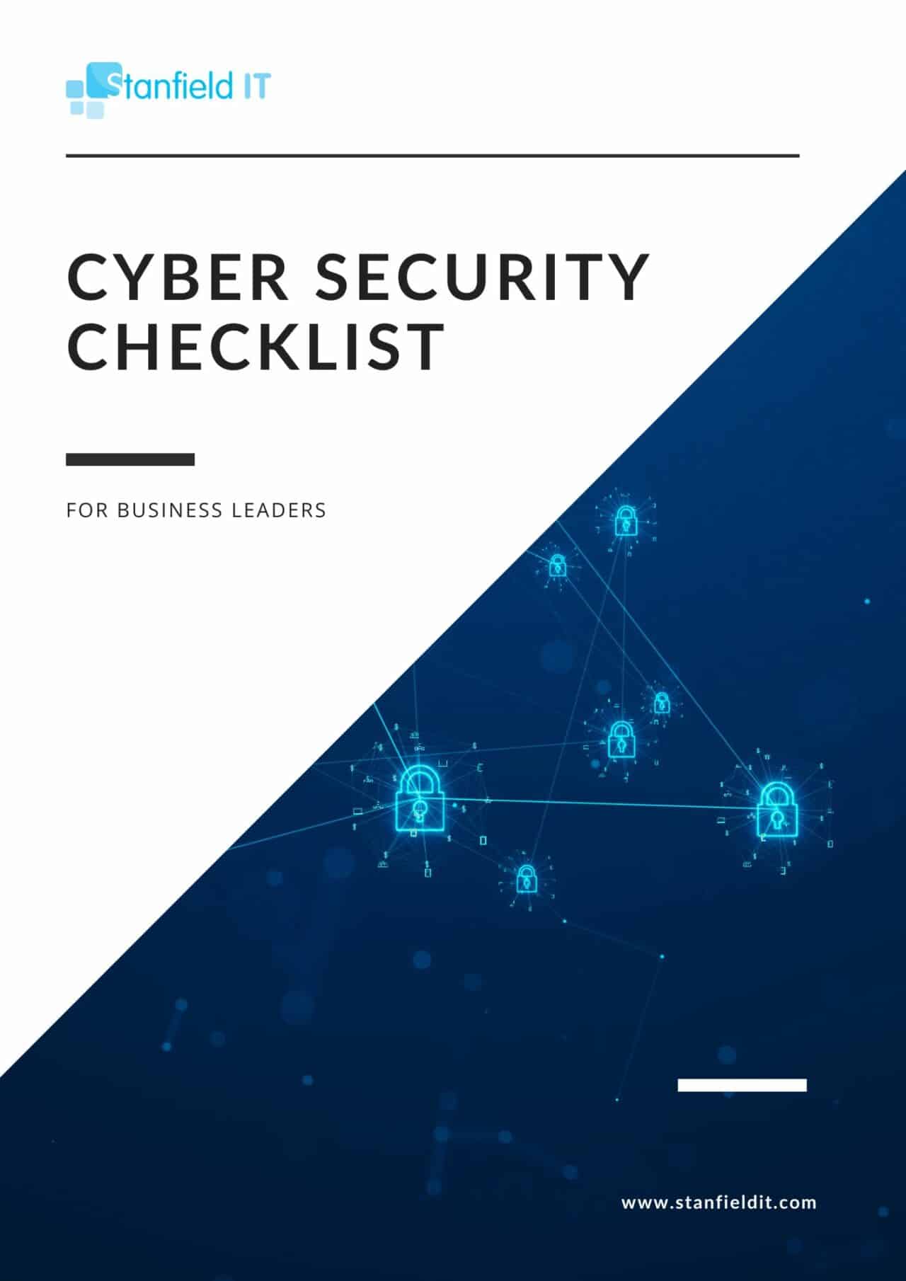 Free Cyber Security Checklist - Stanfield IT
